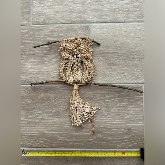 Hand Crafted | Art | Vintage Macrame Owl Handmade | Poshmark